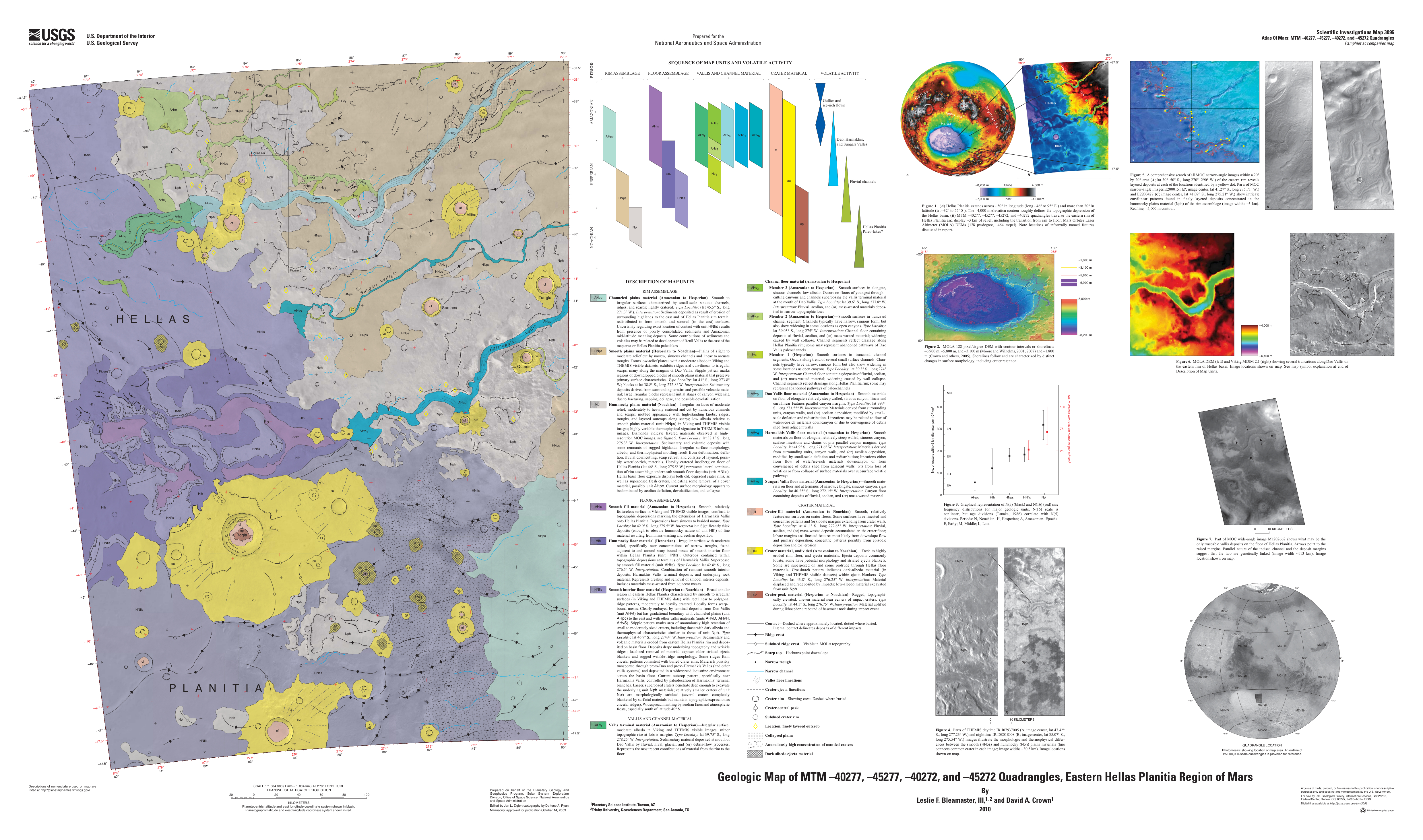 Astropedia - Mars Geologic Map of MTM -40277, -45277, -40272, and ...