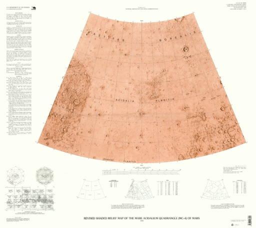 Astropedia - Mars Revised Shaded Relief Map and Controlled Color ...