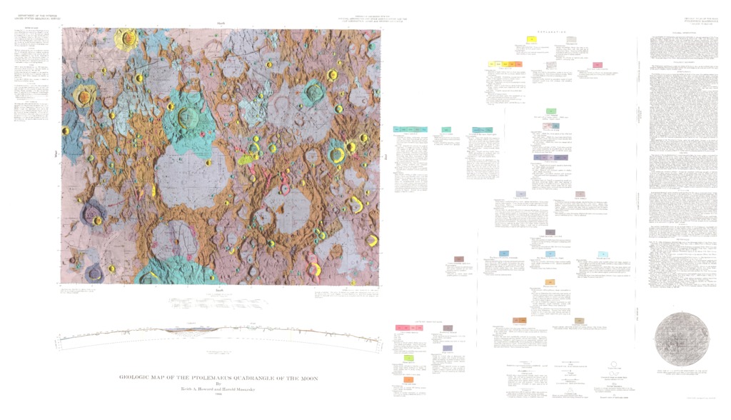 Astropedia - Moon Geologic Map of the Ptolemaeus Quadrangle