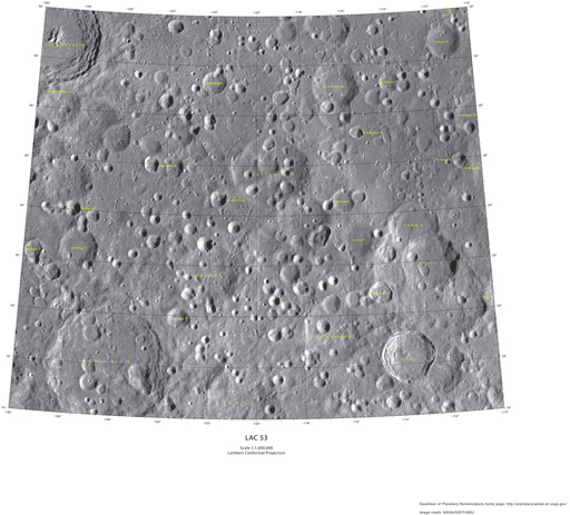 Astropedia - Moon LAC-53 Fersman Nomenclature