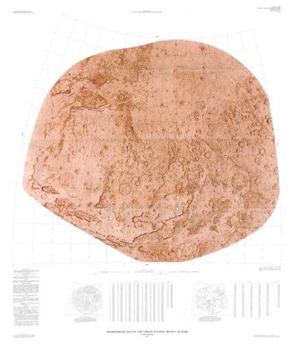Astropedia - Mars Shaded Relief Map of the Chryse Planitia Region