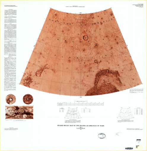 Astropedia - Mars Shaded Relief Map of the Diacria Quadrangle