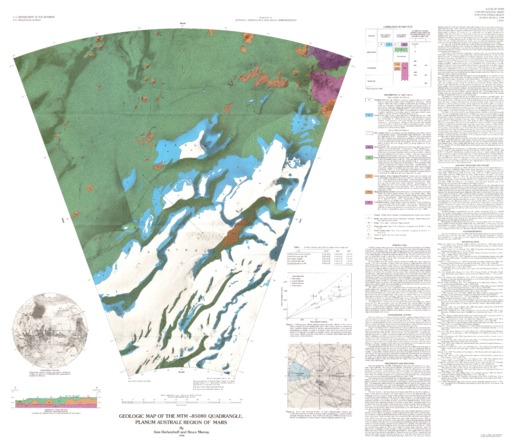 Astropedia - Mars Geologic Map of the MTM -85080 Quadrangle, Planum ...