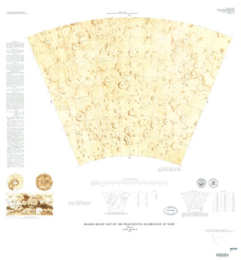 Astropedia - Mars Shaded Relief Map of the Phaethontis Quadrangle