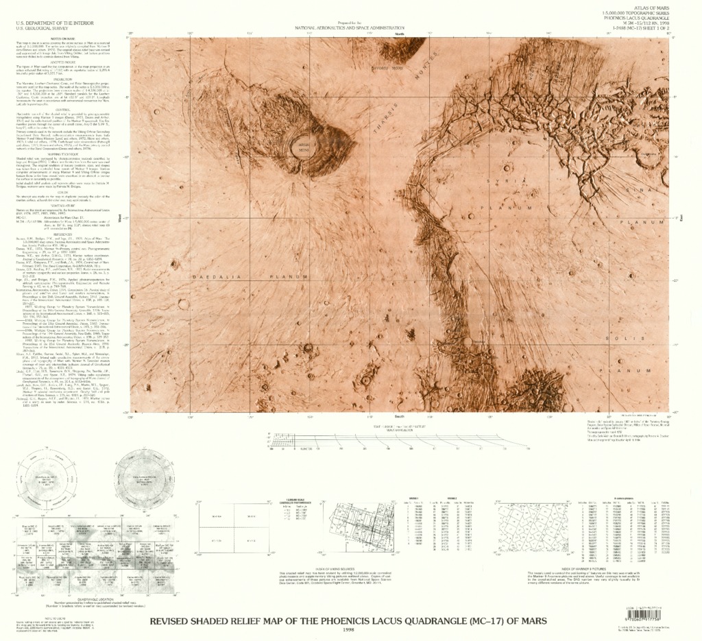 Astropedia - Mars Revised Shaded Relief Map and Controlled Color ...