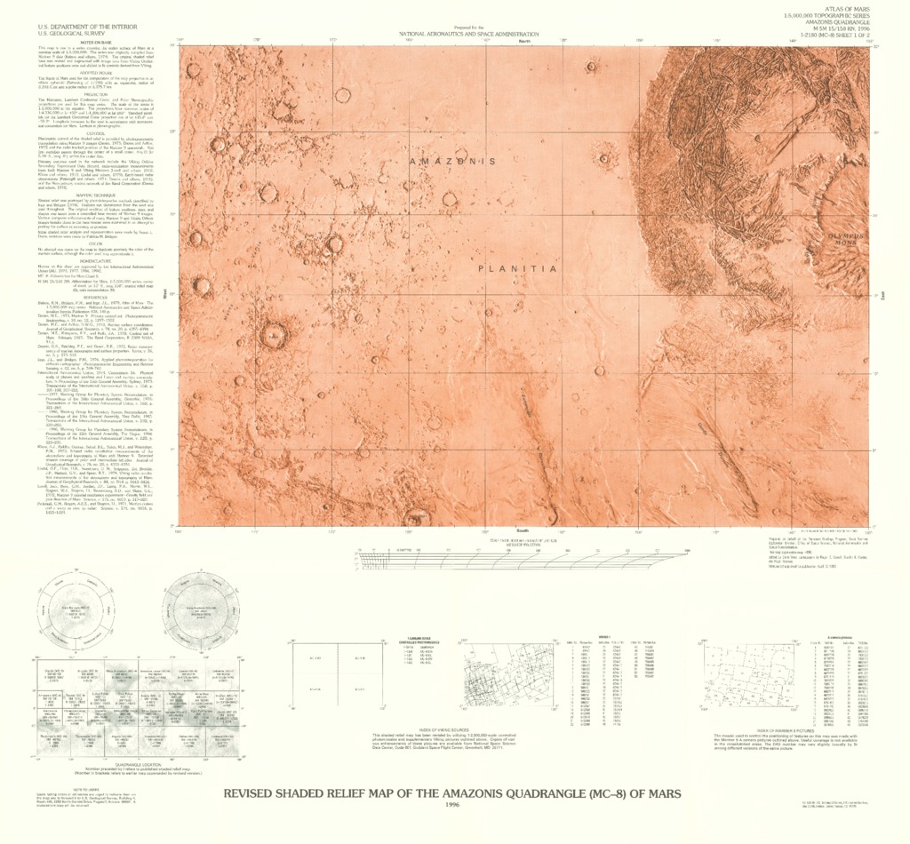 Astropedia - Mars Revised Shaded Relief Map and Controlled Color ...
