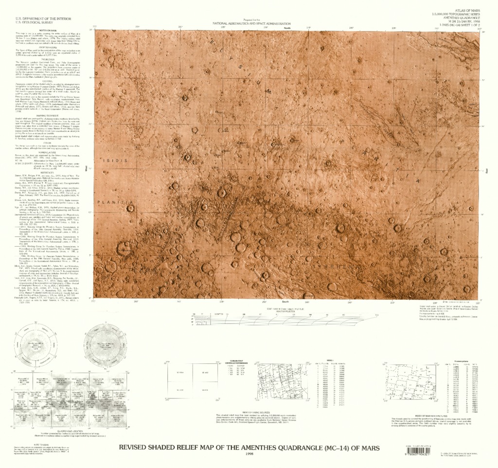 Astropedia - Mars Revised Shaded Relief Map and Controlled Color ...
