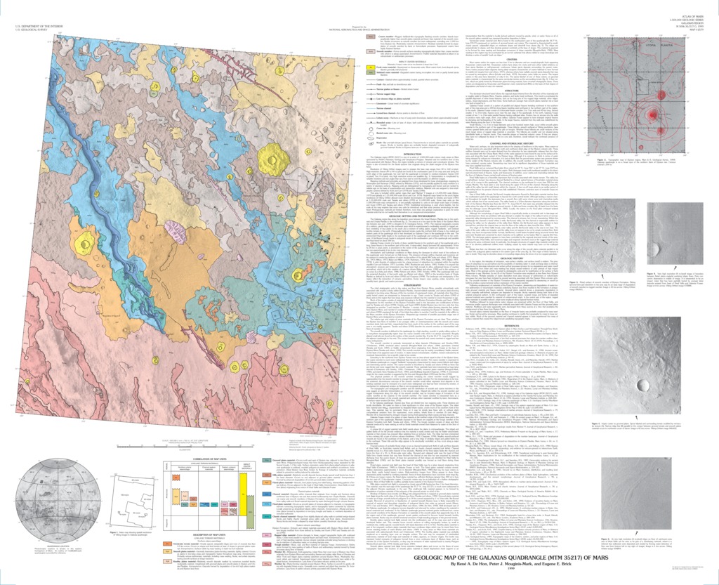 Astropedia - Mars Geologic Map of the Galaxias Quadrangle