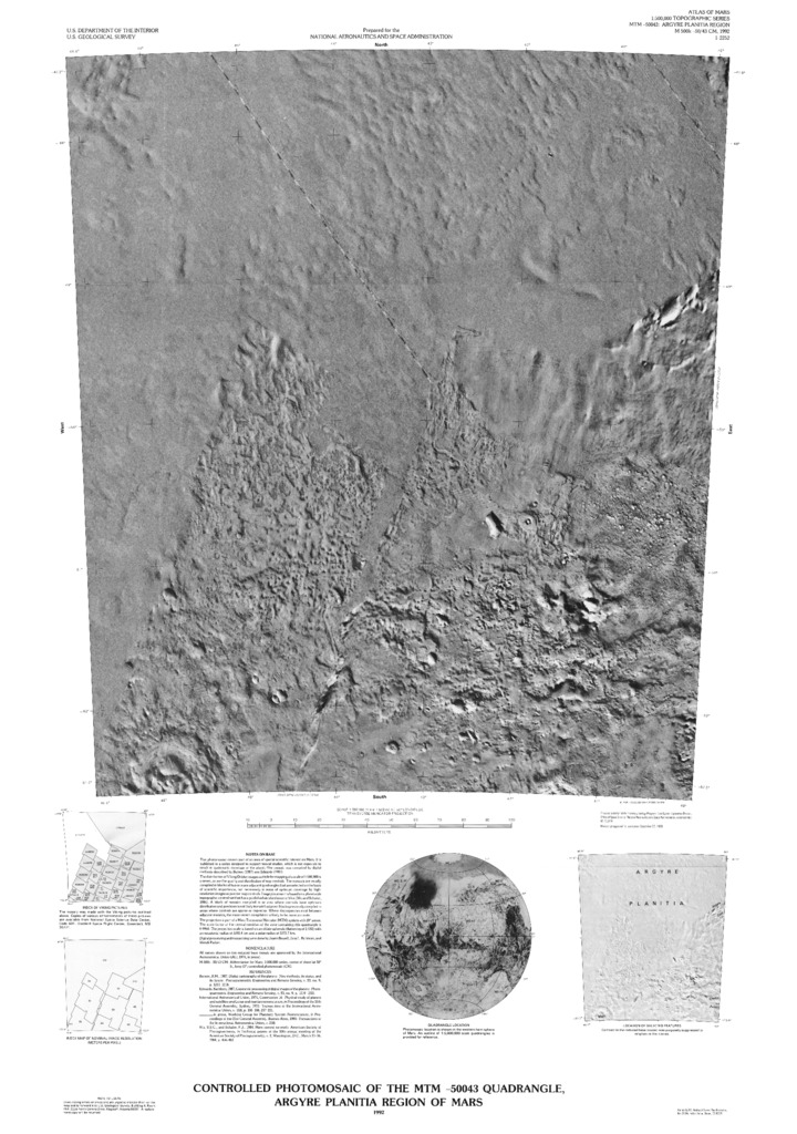 Astropedia - Mars Controlled Photomosaic of the MTM -50043 Quadrangle ...