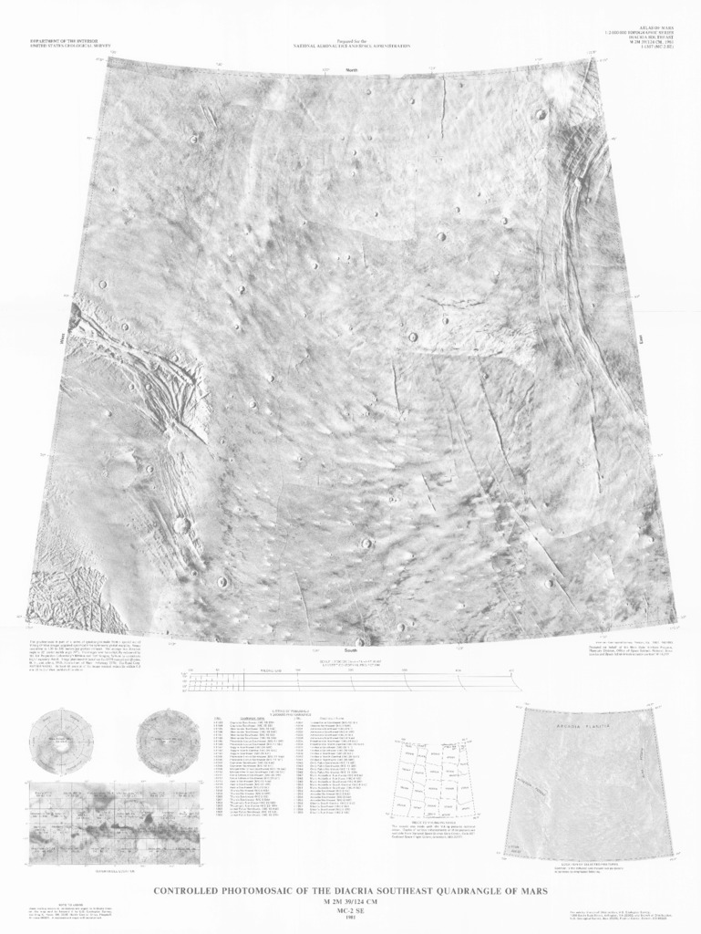Astropedia - Mars Controlled Photomosaic of the Diacria Southeast ...