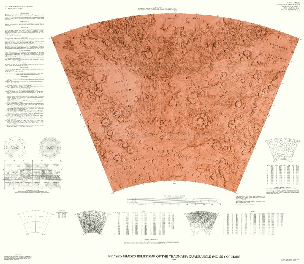 Astropedia - Mars Revised Shaded Relief Map and Controlled Color ...