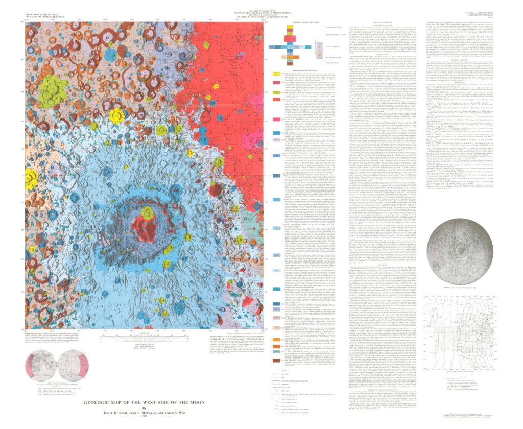 Astropedia - Moon Geologic Map of the West Side
