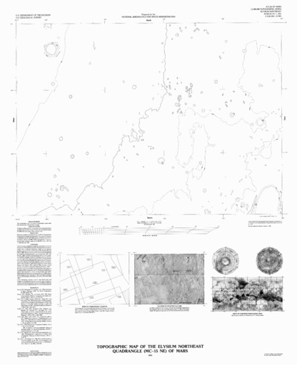 Astropedia - Mars Topographic Map of the Elysium Northeast Quadrangle