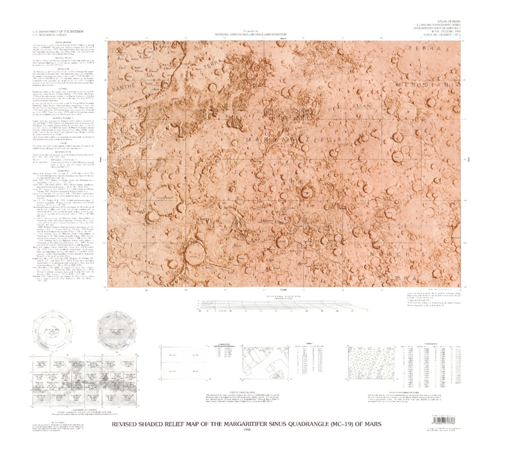 Astropedia - Mars Revised Shaded Relief Map and Controlled Color ...