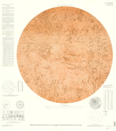 Astropedia - Mars Revised Shaded Relief Map and Controlled Color ...