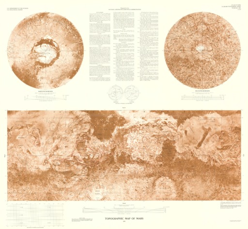 Astropedia - Mars Topographic Map