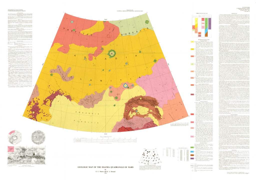 Astropedia - Mars Geologic Map of the Diacria Quadrangle