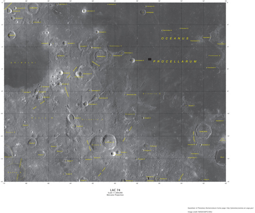 Astropedia - Moon LAC-74 Grimaldi Nomenclature