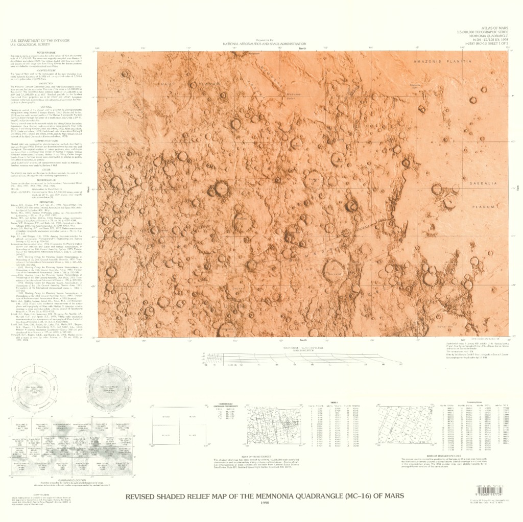 Astropedia - Mars Revised Shaded Relief Map and Controlled Color ...