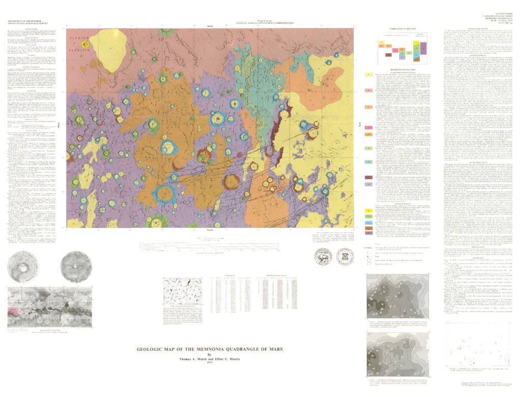 Astropedia - Mars Geologic Map of the Memnonia Quadrangle