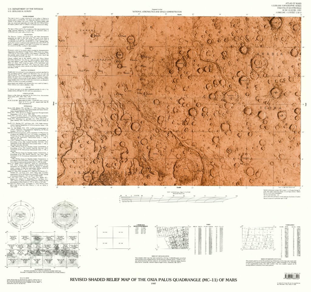 Astropedia - Mars Revised Shaded Relief Map and Controlled Color ...