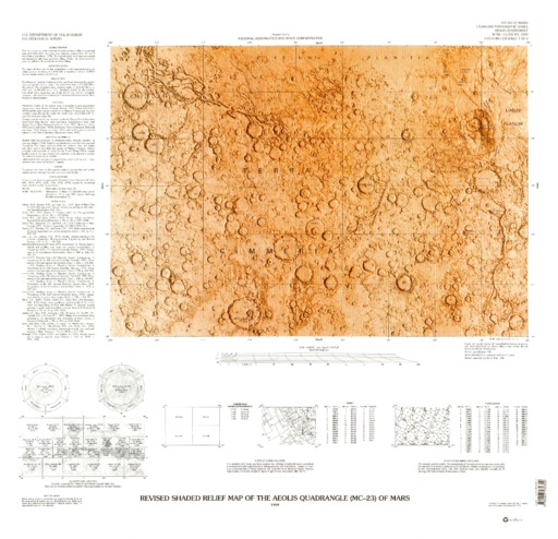 Astropedia - Mars Revised Shaded Relief Map and Controlled Color ...