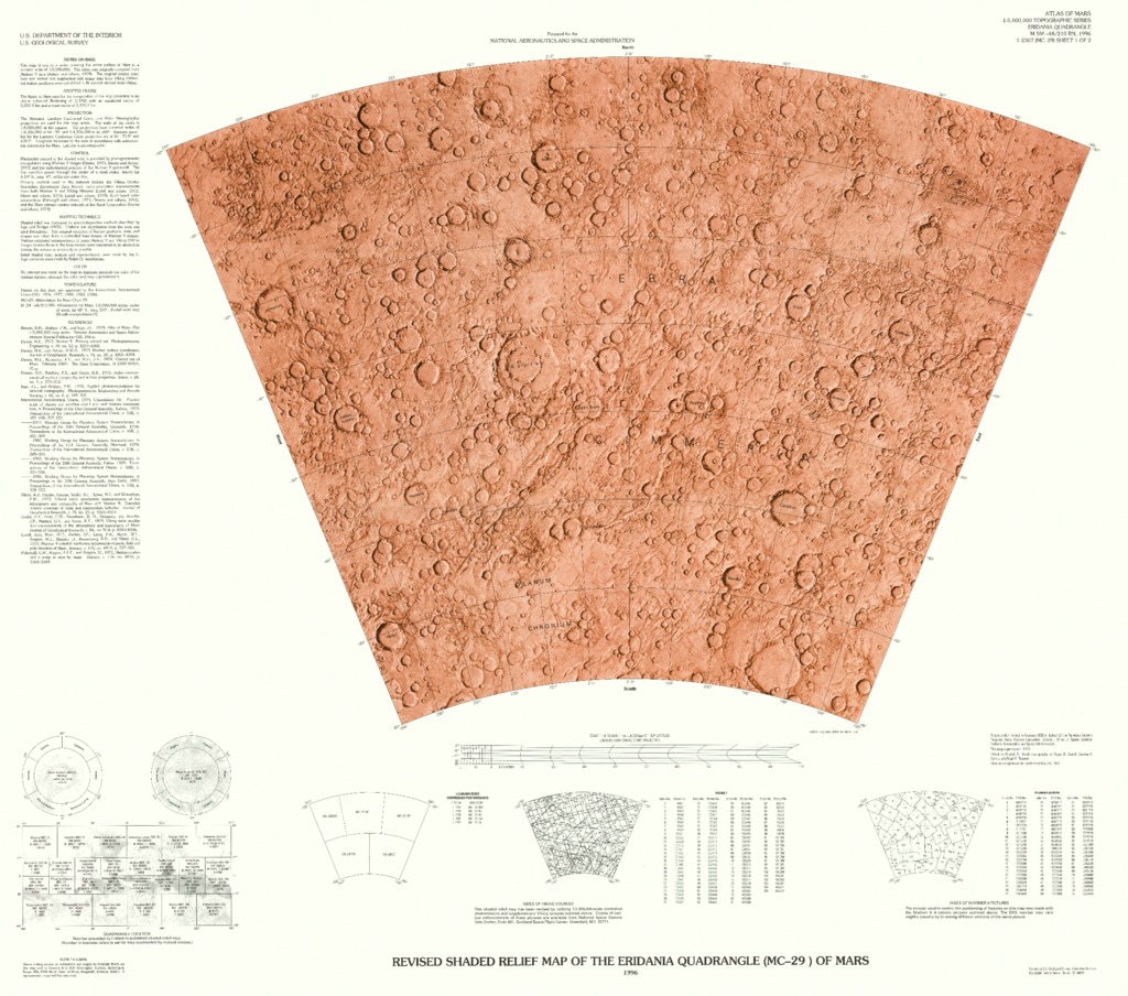 Astropedia - Mars Revised Shaded Relief Map and Controlled Color ...