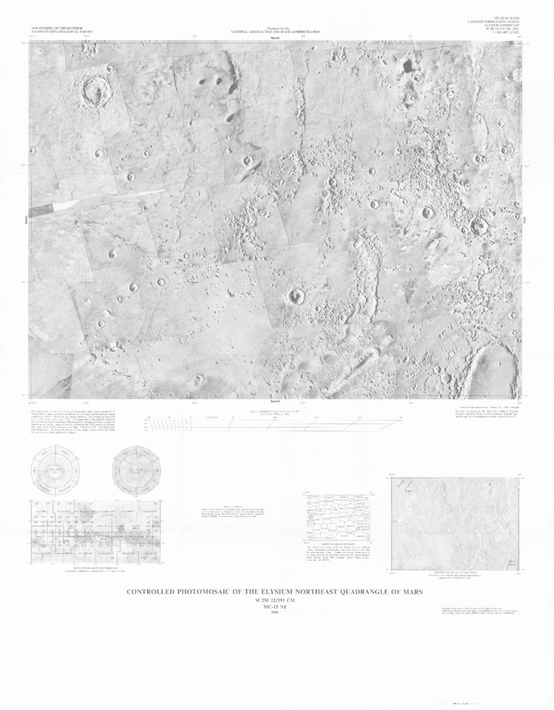 Astropedia - Mars Controlled Photomosaic of the Elysium Northeast ...