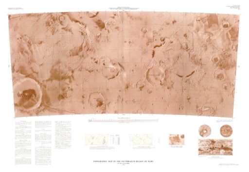 Astropedia - Mars Topographic Map of the Erythraeum Region